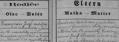 Guide to Czech Surnames - Origins and meaning